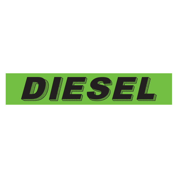 Slogan Window Sticker Diesel Green – Autostoresupply.com